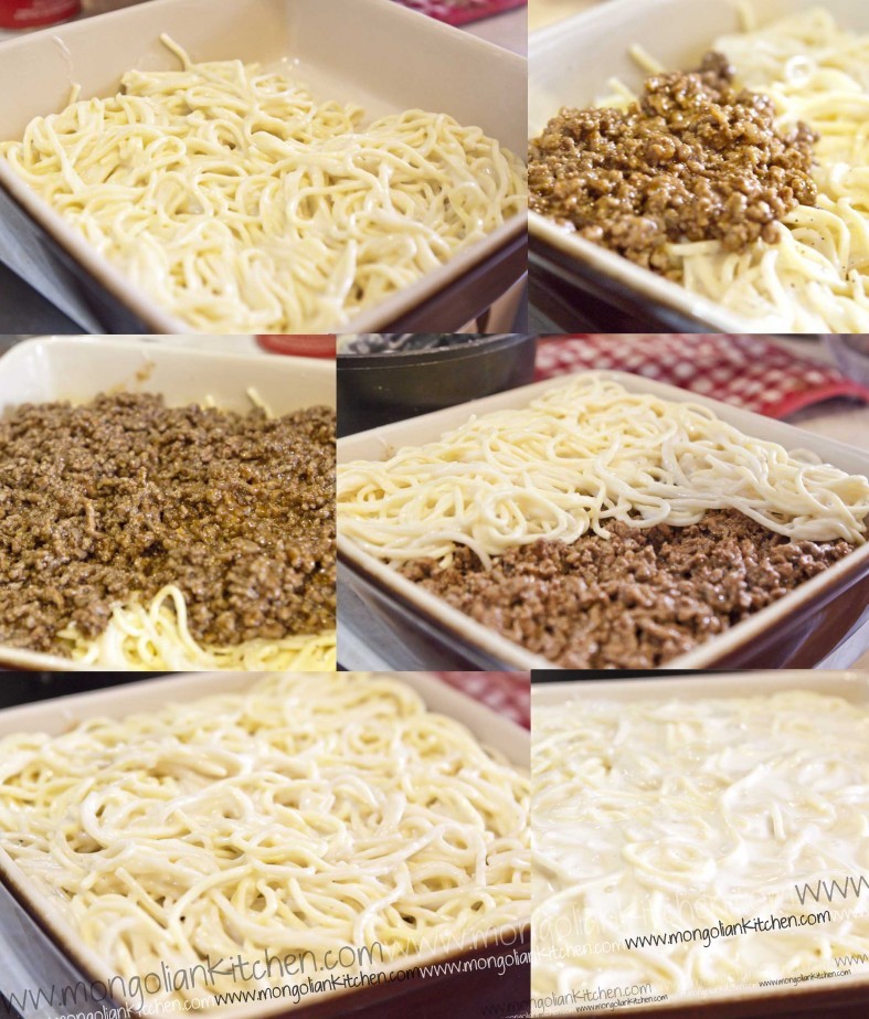 Pasta Bechamel bake (Pastitsio) Recipe | MongolianKitchen.com ...